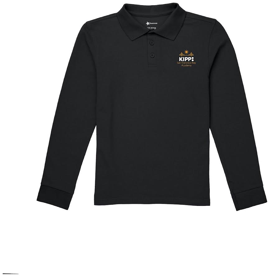 8th Grade Black LS Polo – JB Designs